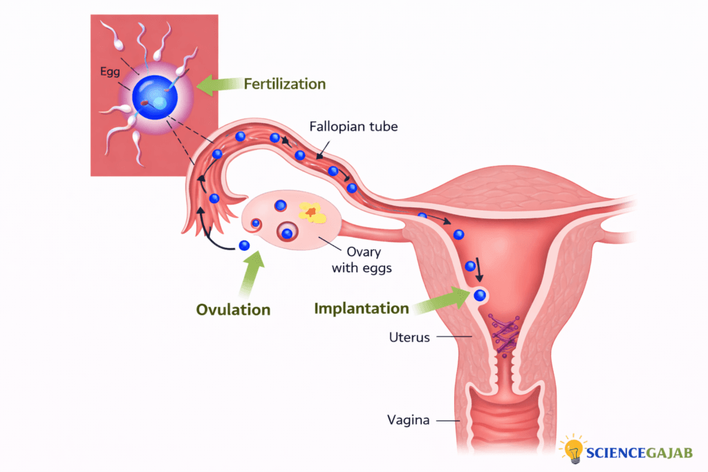 Reproductive Health Class 12 Notes (Menstrual Cycle, Fertilization ...